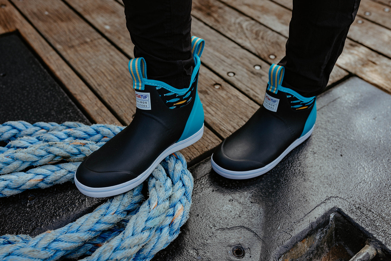 Tails & Scales 6" Deck Boot – Salmon Sisters
