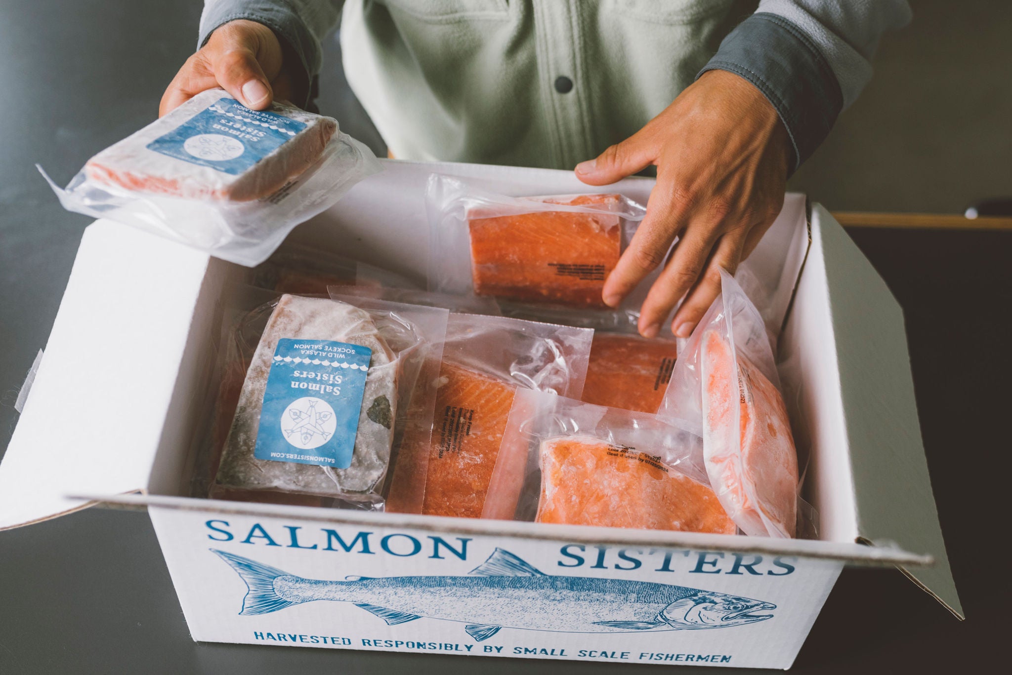 Wild Alaska Sockeye Salmon Portion Box: 10 LBS – Salmon Sisters