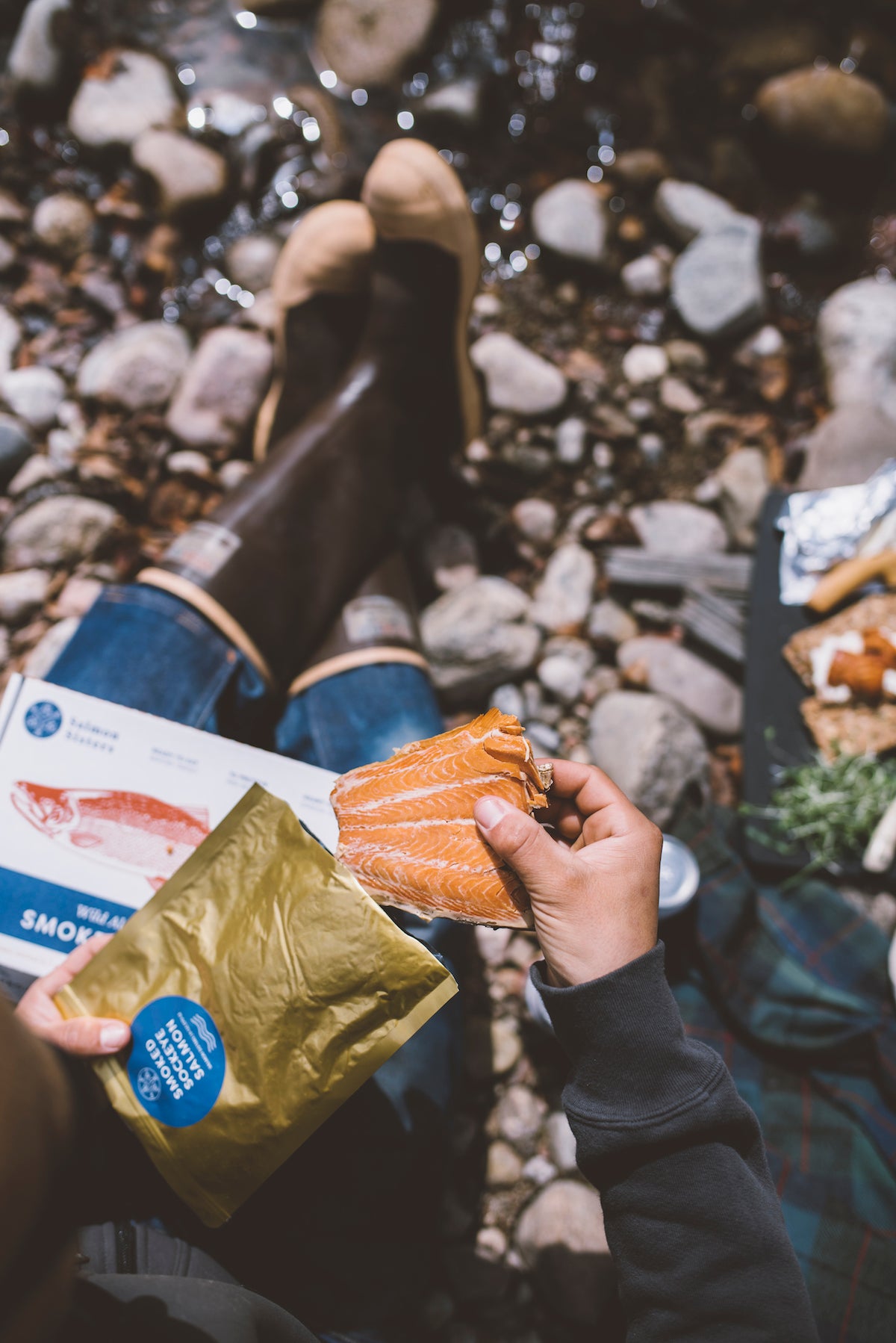 Wild Smoked Sockeye Salmon Box – Salmon Sisters