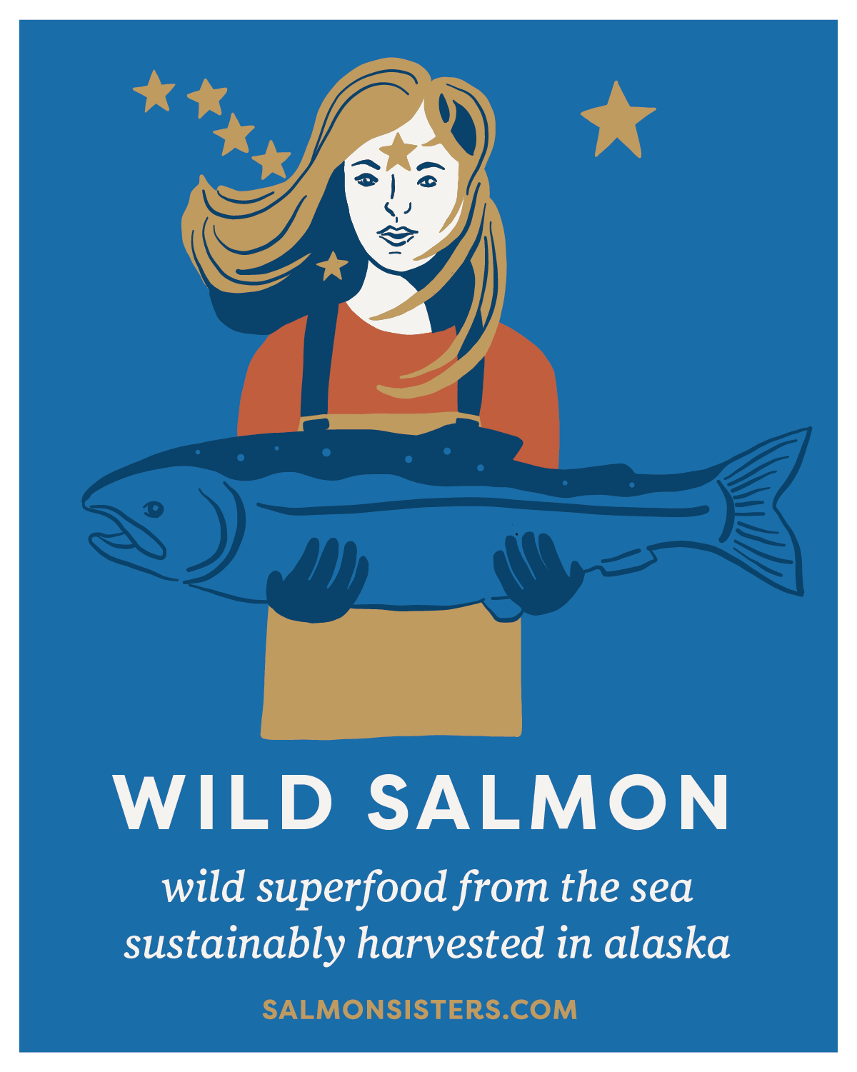 Alaska Lady Decal – Salmon Sisters