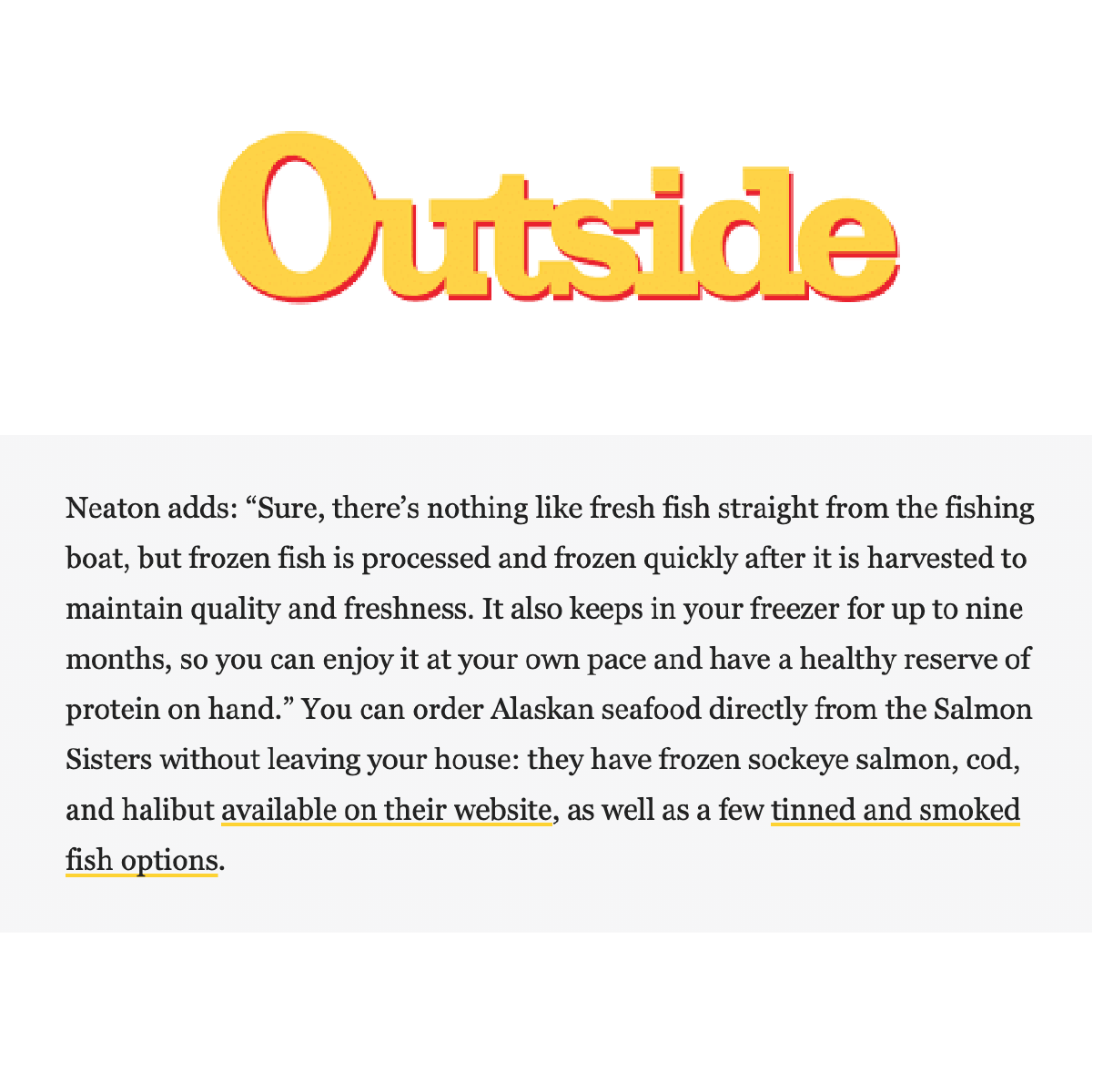 Wild Alaska Sockeye Salmon Box: 10 LBS – Salmon Sisters